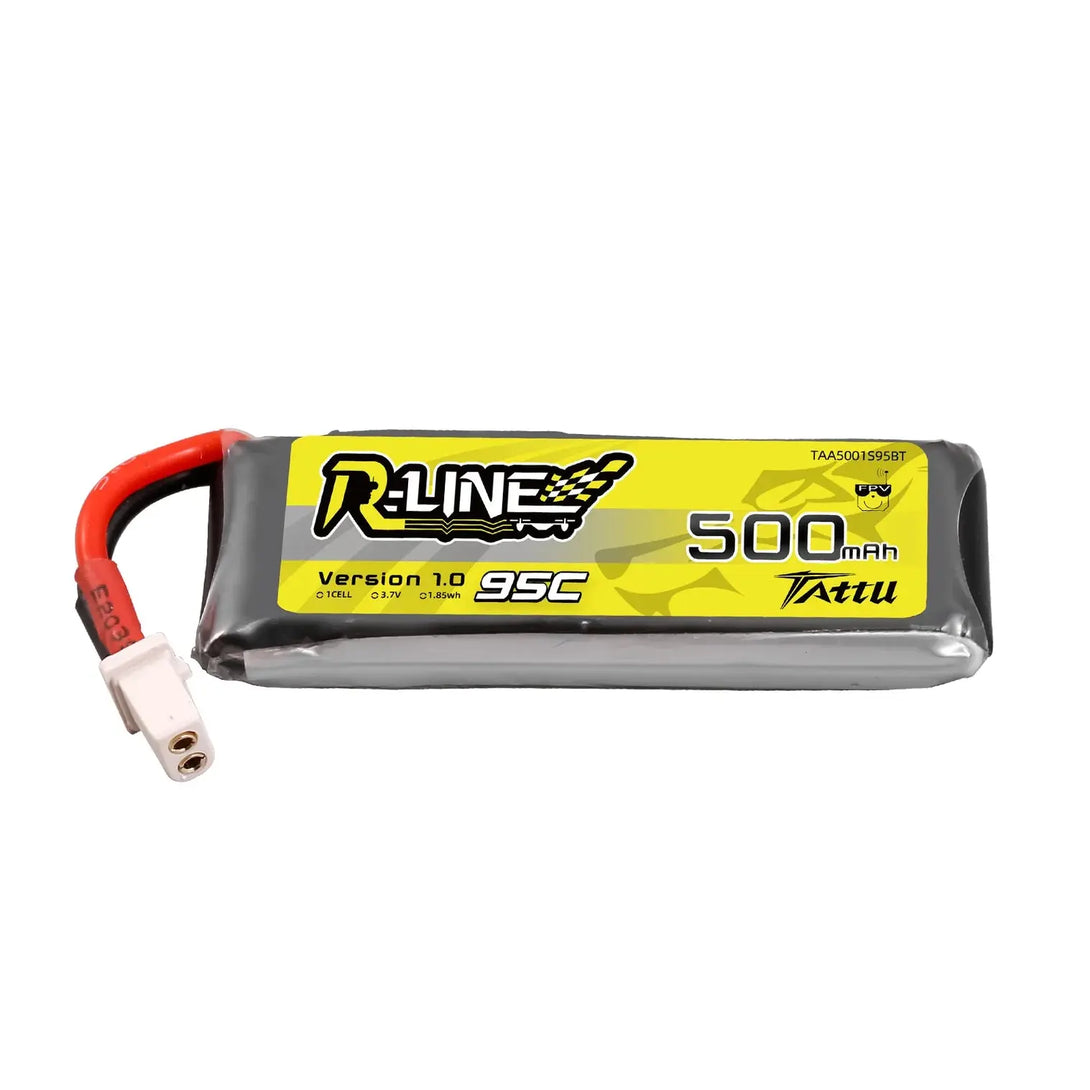 Tattu R-Line 500mAh 3.7V 1S1P 95C BT2.0 Plug - Drone24Hours